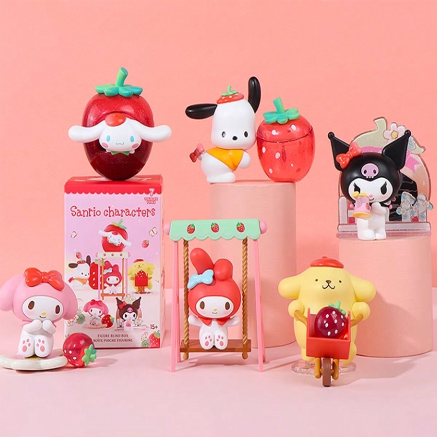 Sanrio Sanrio Personagens Strawberry Farm Series Caixa Surpresa Figura ...