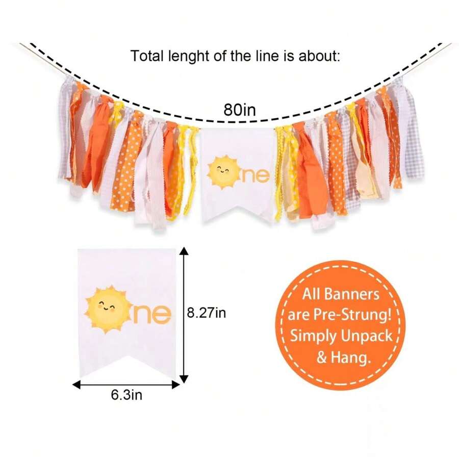 Sun Highchair Banner, Boho Sunshine Banner, Sun High Chair Banner ...