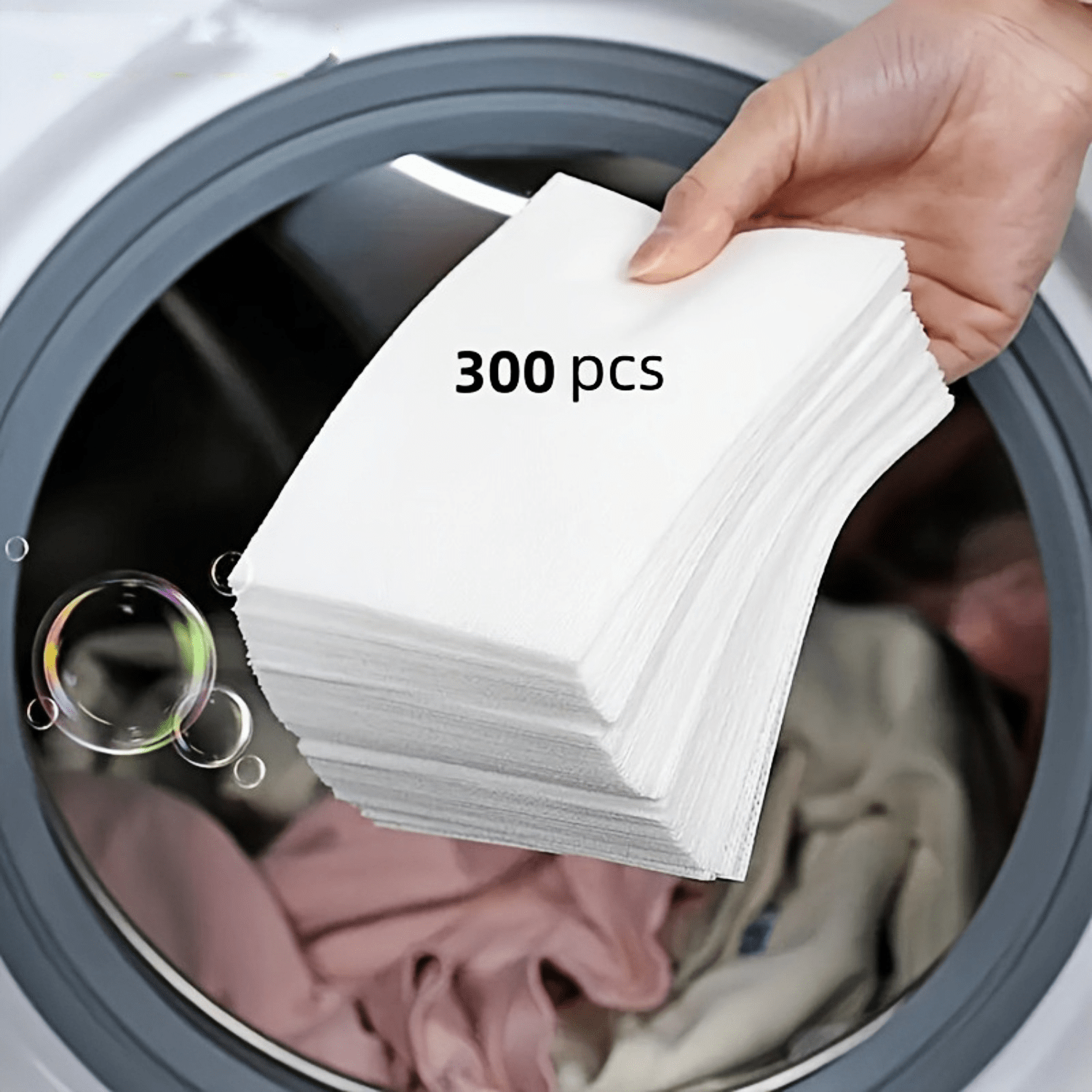 100/300pcs Plastic-Free Laundry Detergent Sheets Hypoallergenic Liquid ...