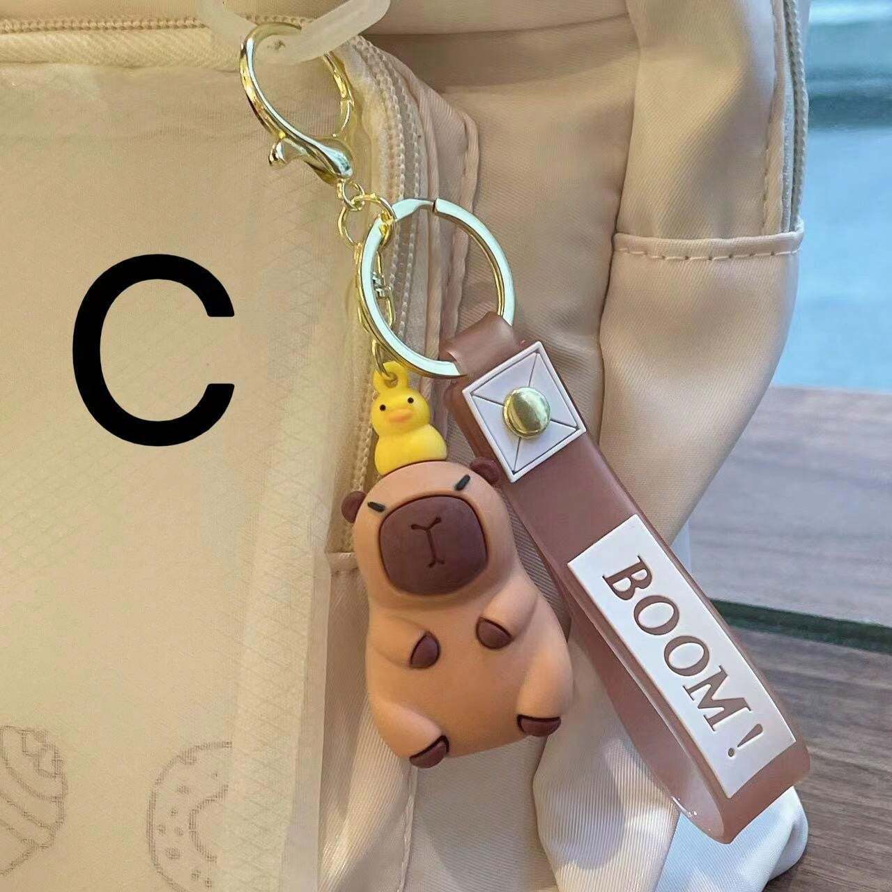 1pc Cute Capybara Keychain, Ugly & Creative Small Capybara Pendant ...