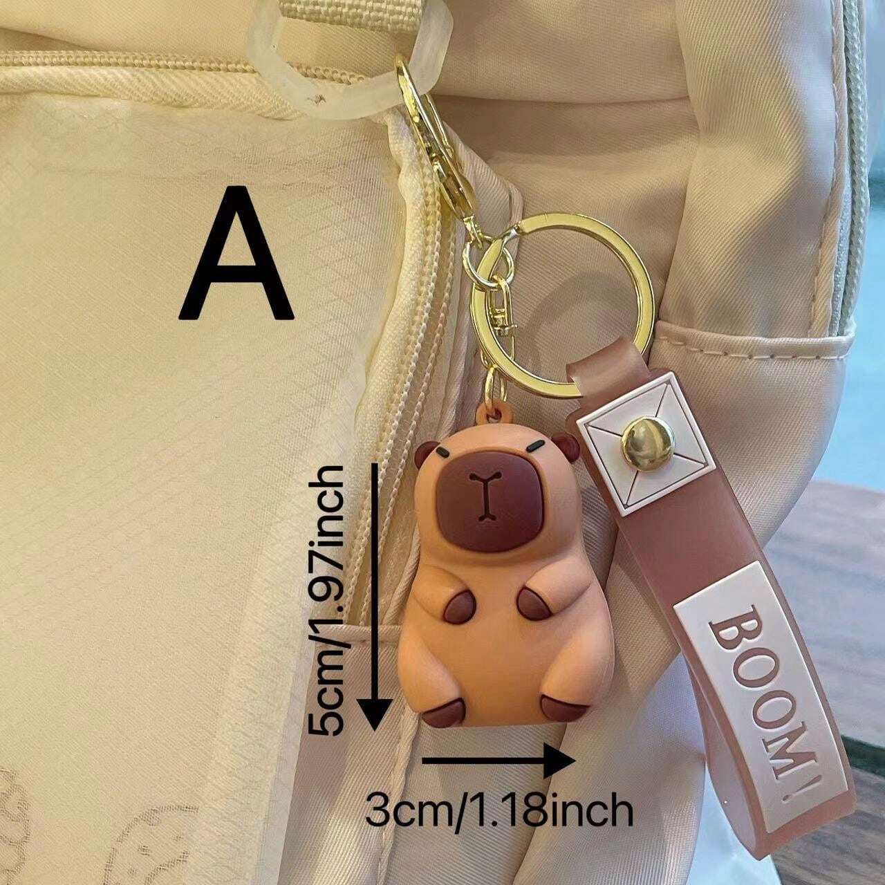 1pc Cute Capybara Keychain, Ugly & Creative Small Capybara Pendant ...