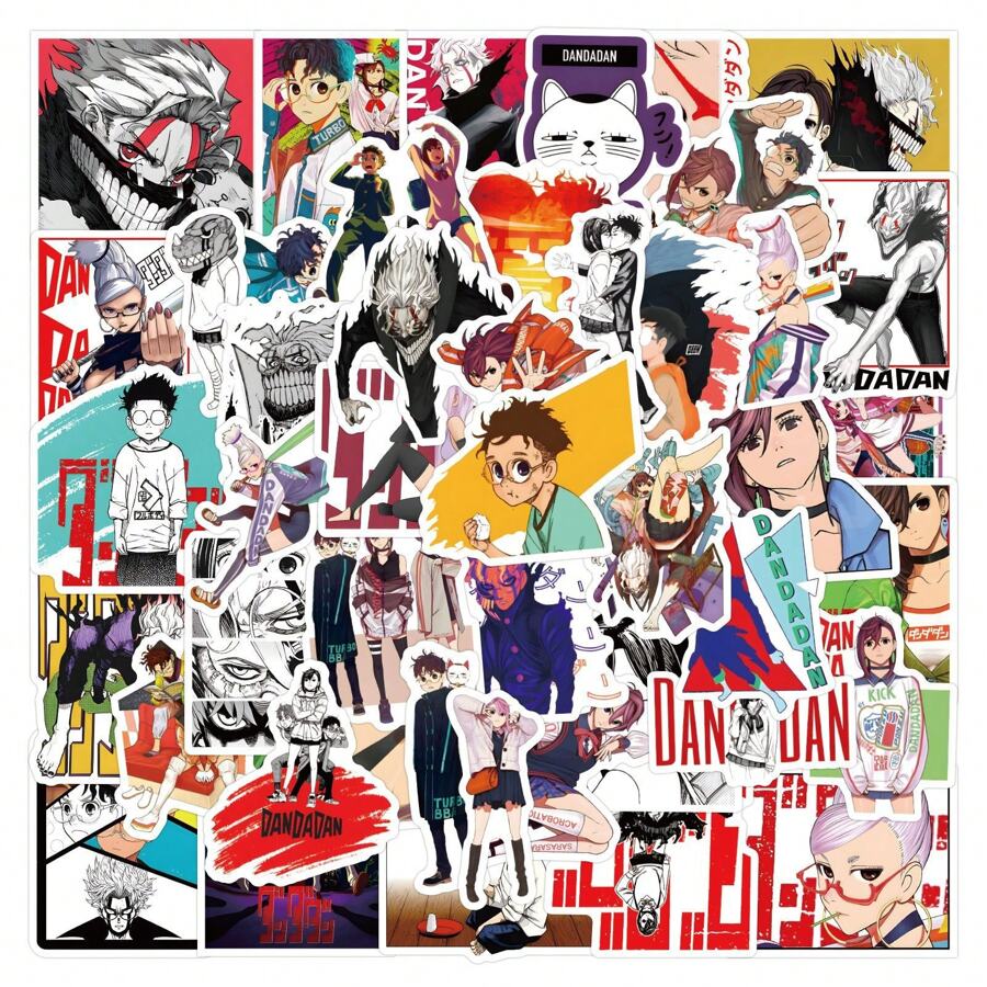 60pcs Of DANDADAN Graffiti Stickers, Japanese Cartoon Anime Stickers ...