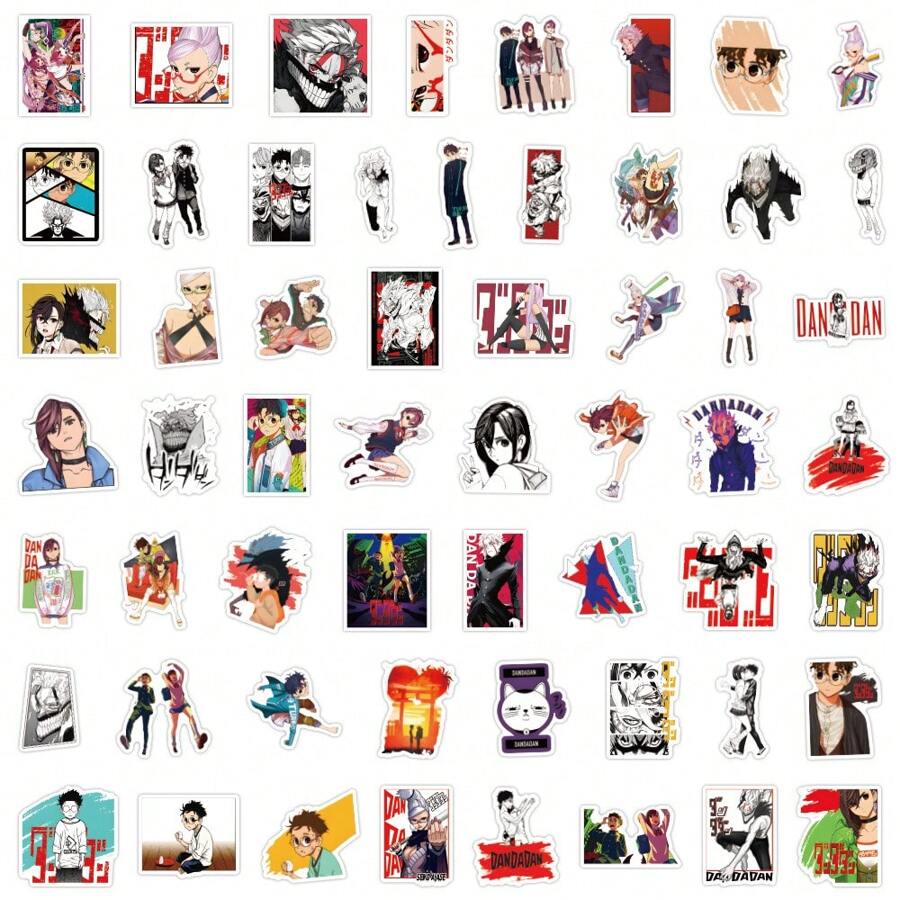 60pcs Of DANDADAN Graffiti Stickers, Japanese Cartoon Anime Stickers ...