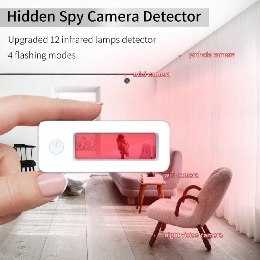 A White Infrared Camera Detector, Hotel Anti-Monitoring Inspection Anti ...