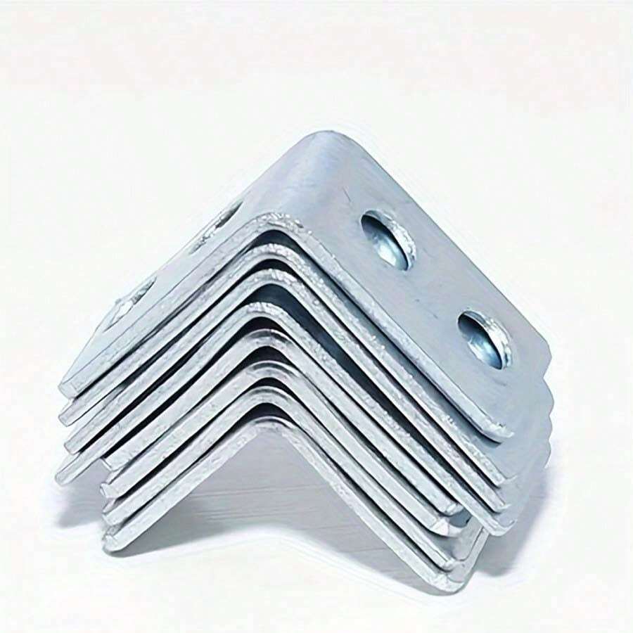 12pcs/Set L-Shaped Metal Corner Brackets, Drawer Wall Shelf Fixed ...
