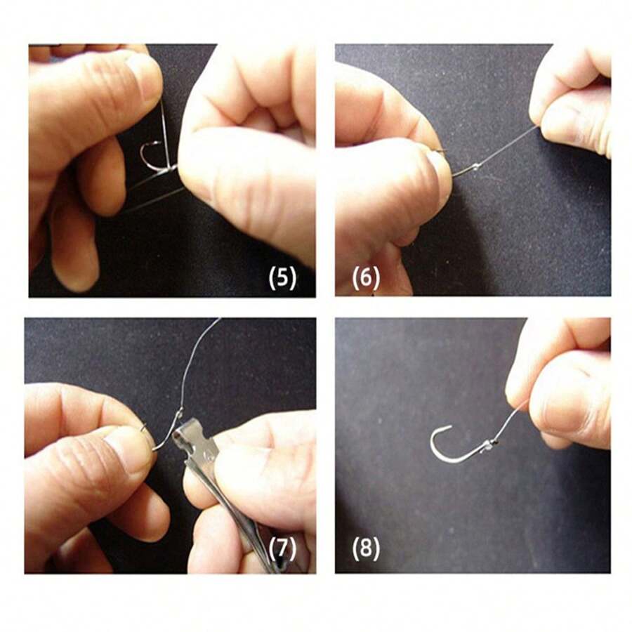 100pcs/Set Barb Fishing Hook Set With 10 Different Sizes Fishing Hook ...