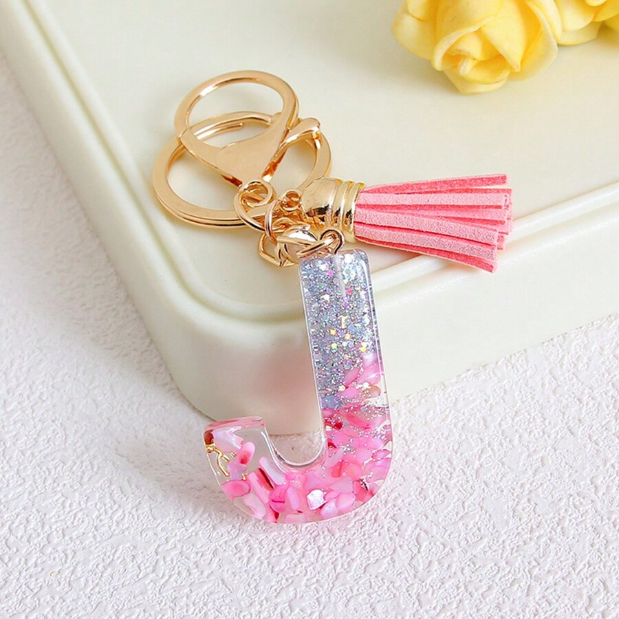 1pc Elegant Delicate Fresh Gentle Initial Keychain, Sense Of Advanced ...