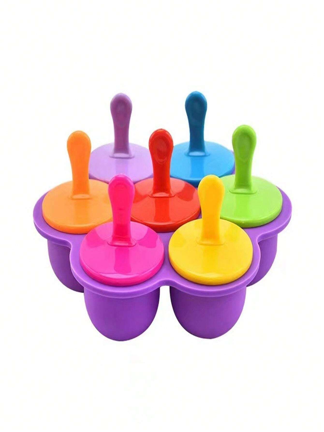 1pc Silicone Popsicle Mold With Lid, Ice Cube Tray Ice Cream Maker, DIY ...