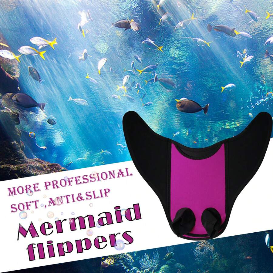 1pc Teen Mermaid Tail Flipper, Swimming And Snorkeling Like A Mermaid ...