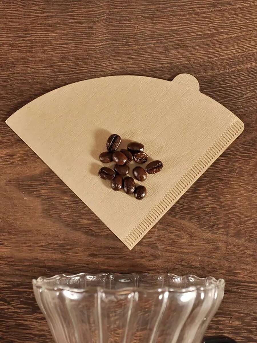 40pcs/Pack Cone Coffee Filter Papers, Hand Drip Coffee Filter Paper ...