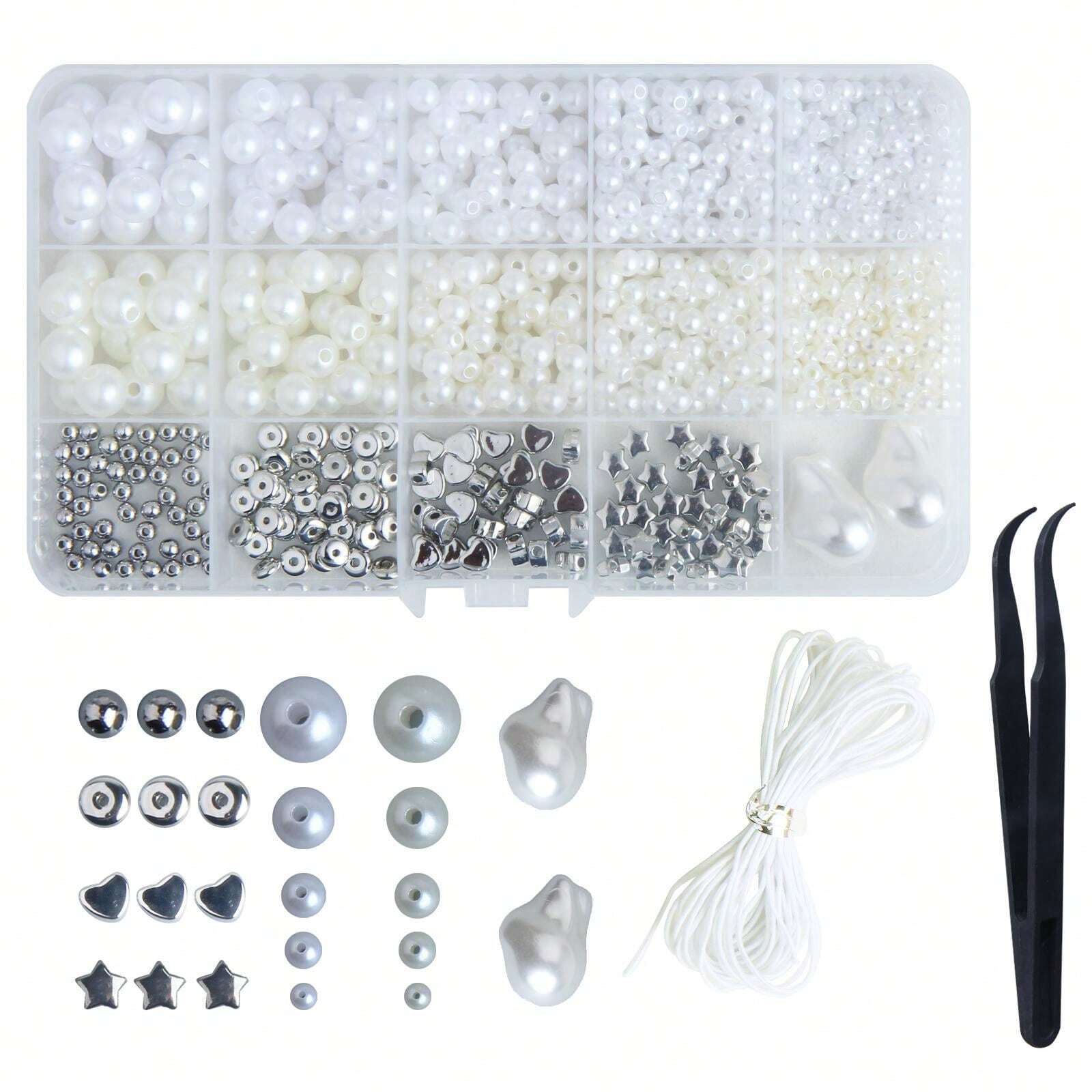 Eine Box mit 15 Fächern und ungefähr 810 Perlen. DIY-Accessoires ...