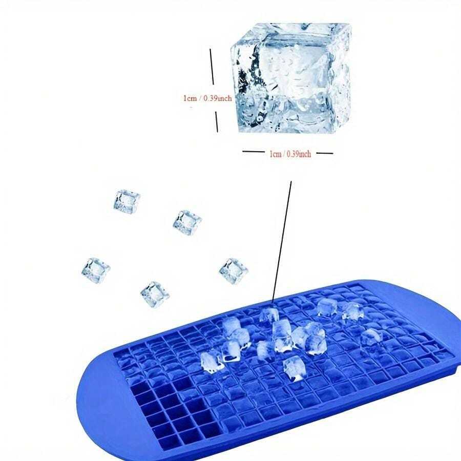Silicone Mini Ice Cube Trays , 160 Crushed Ice Cube Molds Easy Release ...