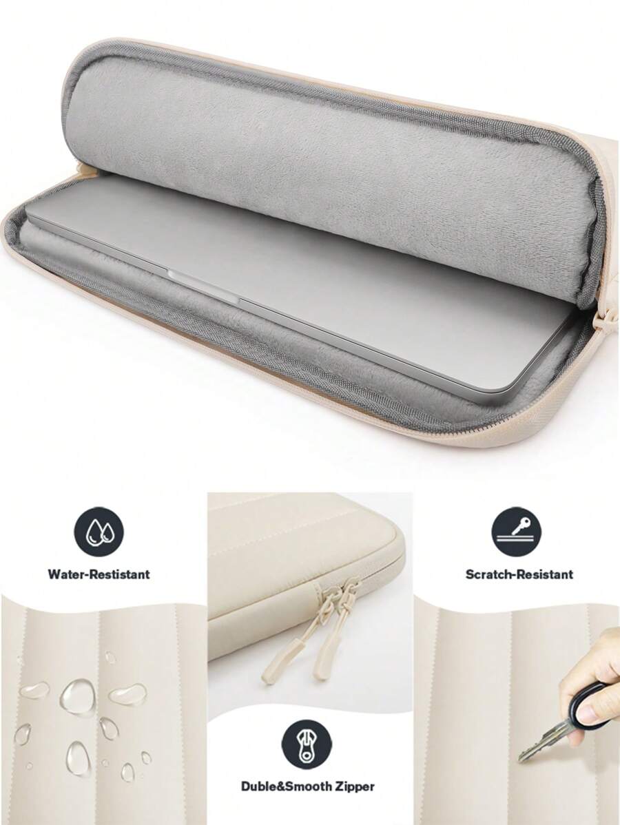 TECOOL Puffy Laptop Sleeve Bag Compatible With MacBook Air Pro 13 14 ...