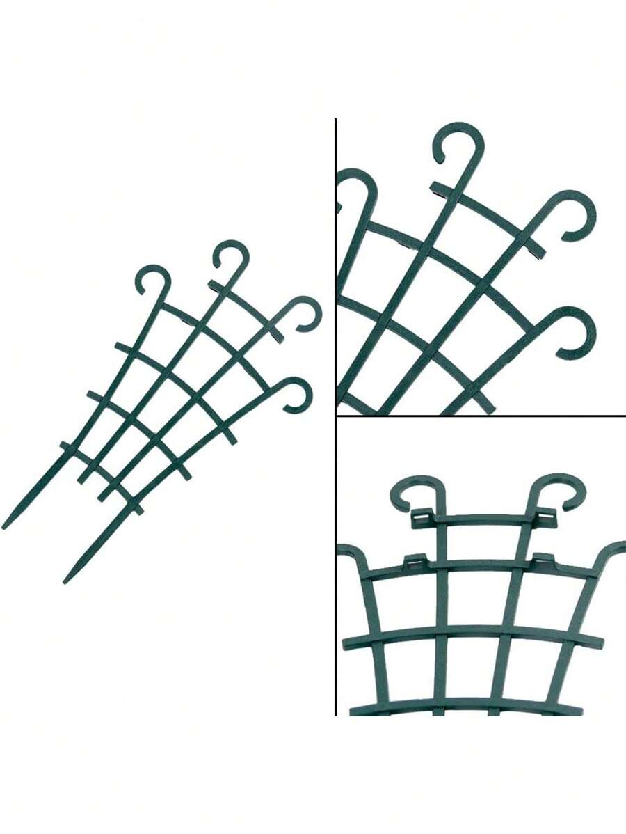 12PCS Pot Plant Grid Rack, Plastic Mini Climbing Plant Grid Flower Pot ...