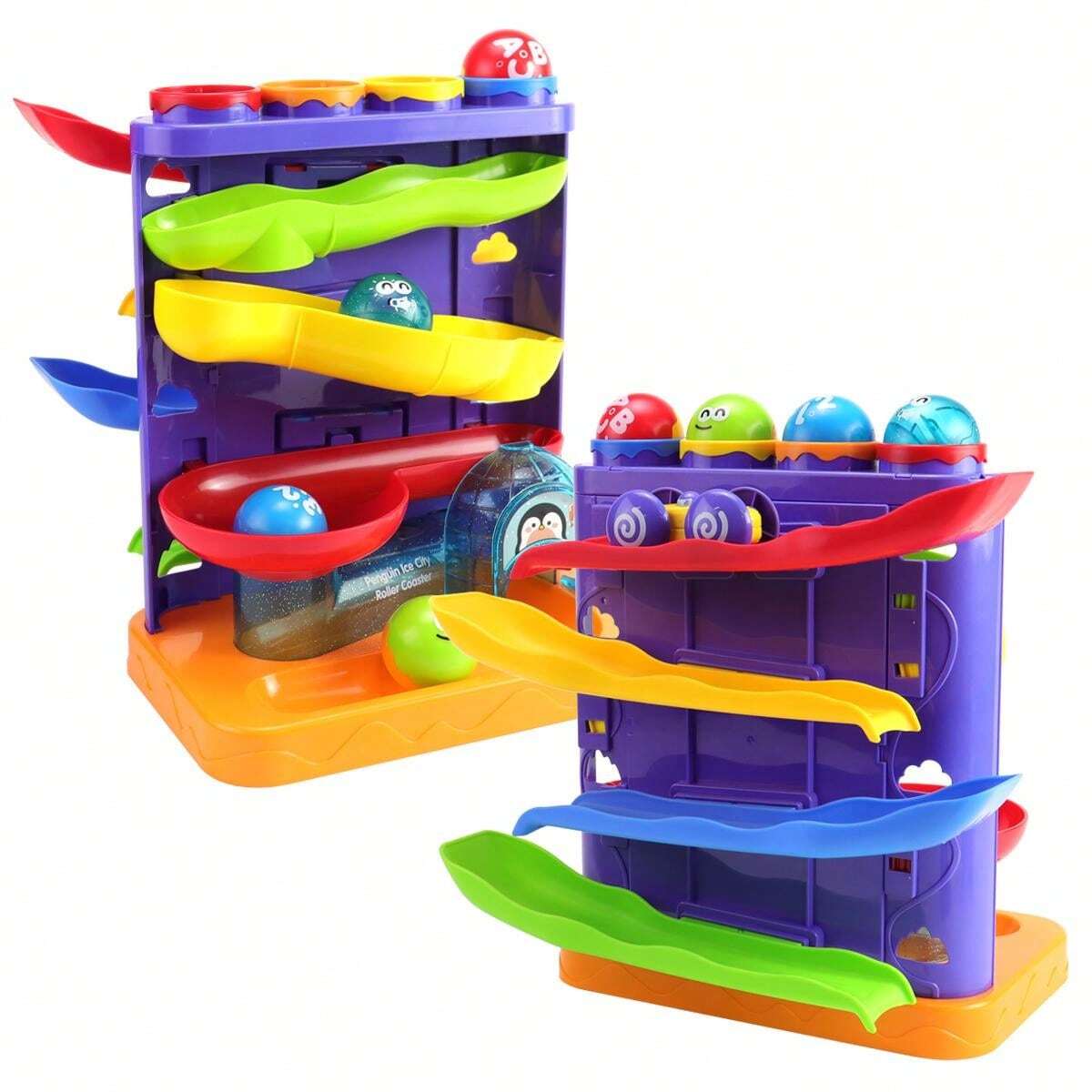 2 In 1 Pound Balls & Car Ramp Race Track Toy, Early Learning ...