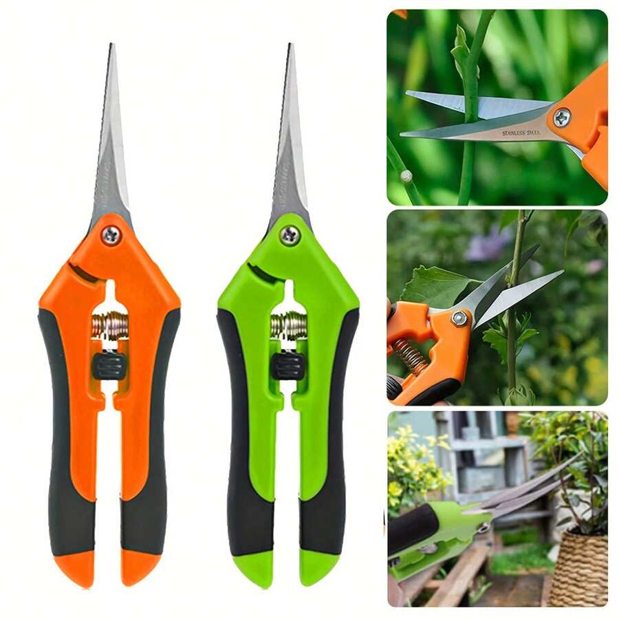 1 Stainless Steel Garden Shears For Plants, Fruits And Grapes-Straight ...