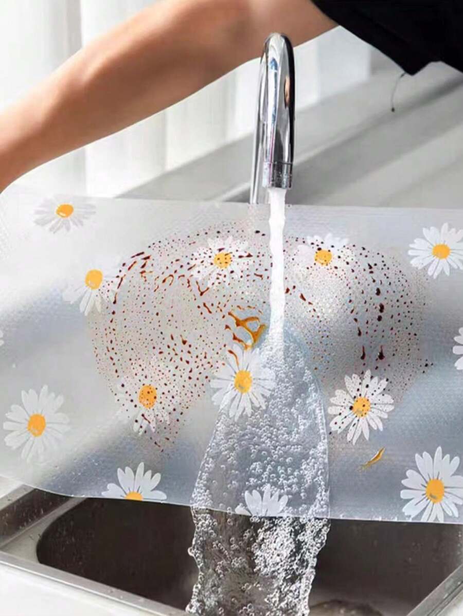 4 Sheets Washable Refrigerator Liner, Waterproof Refrigerator Liner ...