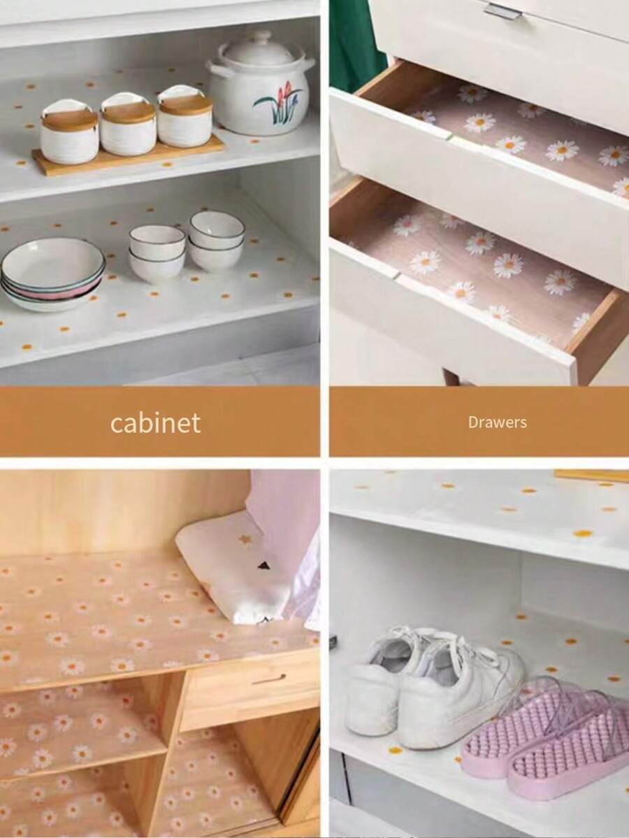 4 Sheets Washable Refrigerator Liner, Waterproof Refrigerator Liner ...