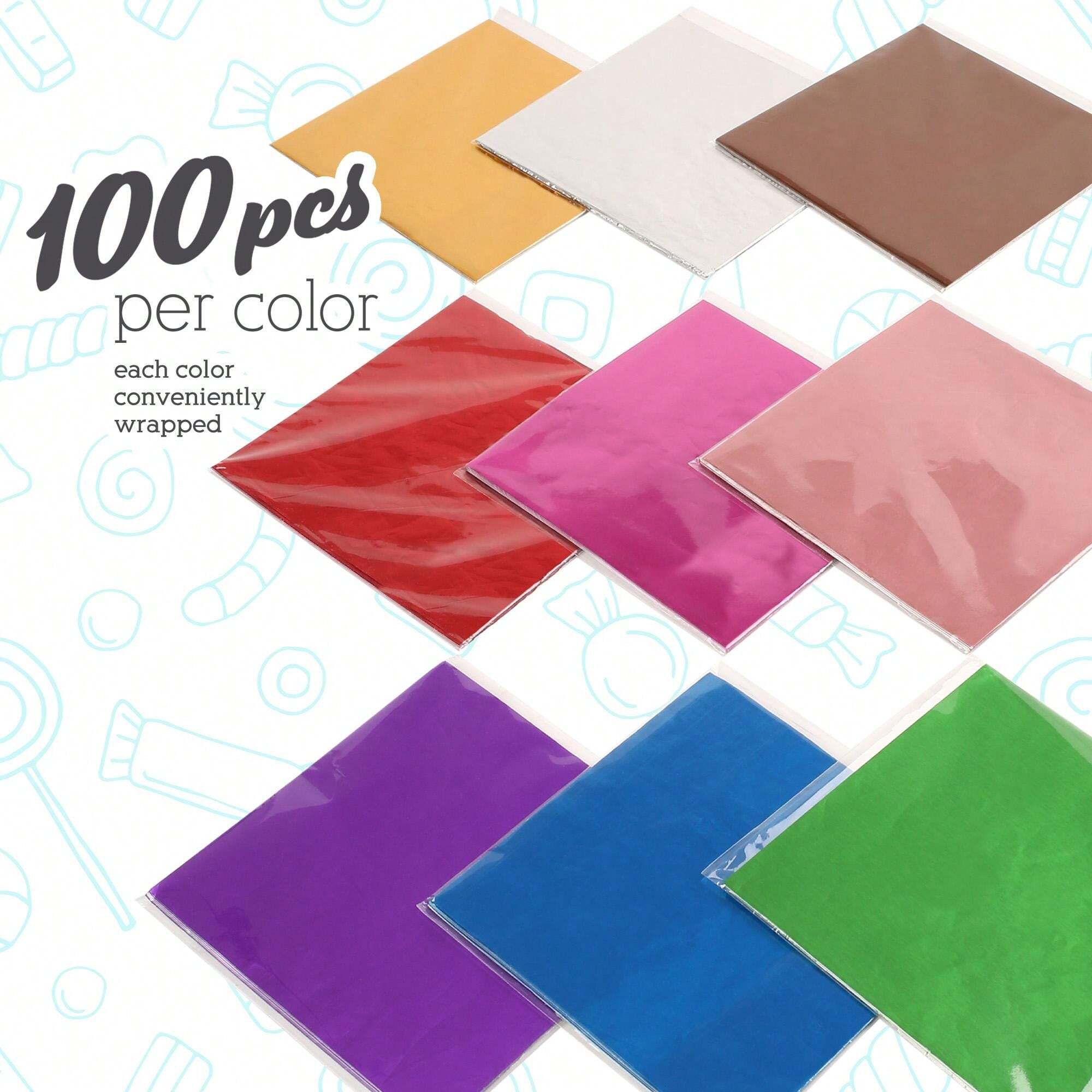 900pcs Aluminum Foil Candy Wrappers For Chocolates 4x4 Inch Wrapping ...
