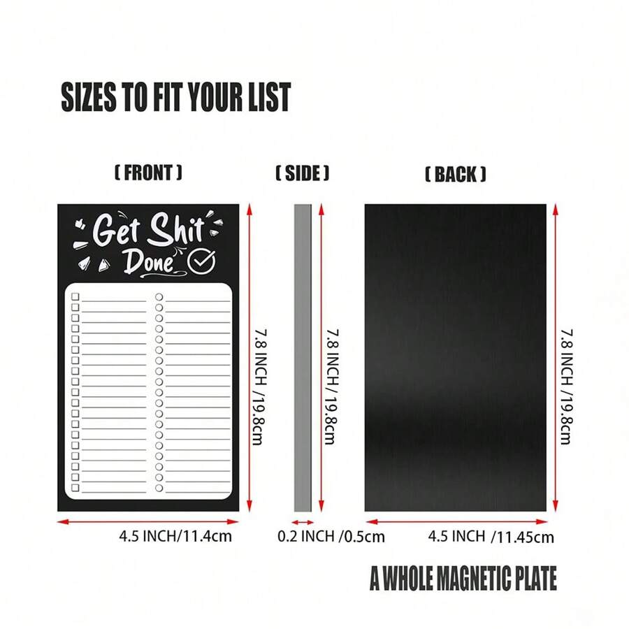 Refrigerator Magnetic To-Do List Notepad, Refrigerator Shopping List ...