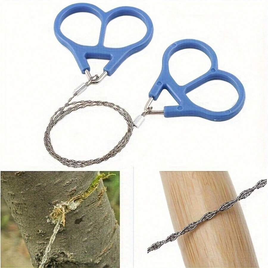 Compact Stainless Steel Wire Saw - Essential Outdoor Camping Gear For ...