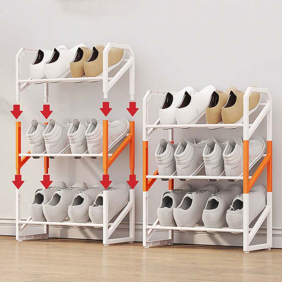 1pc Solid Multilayer Shoe Rack For Home Entrance, Dorm Room, Anti-Dust ...