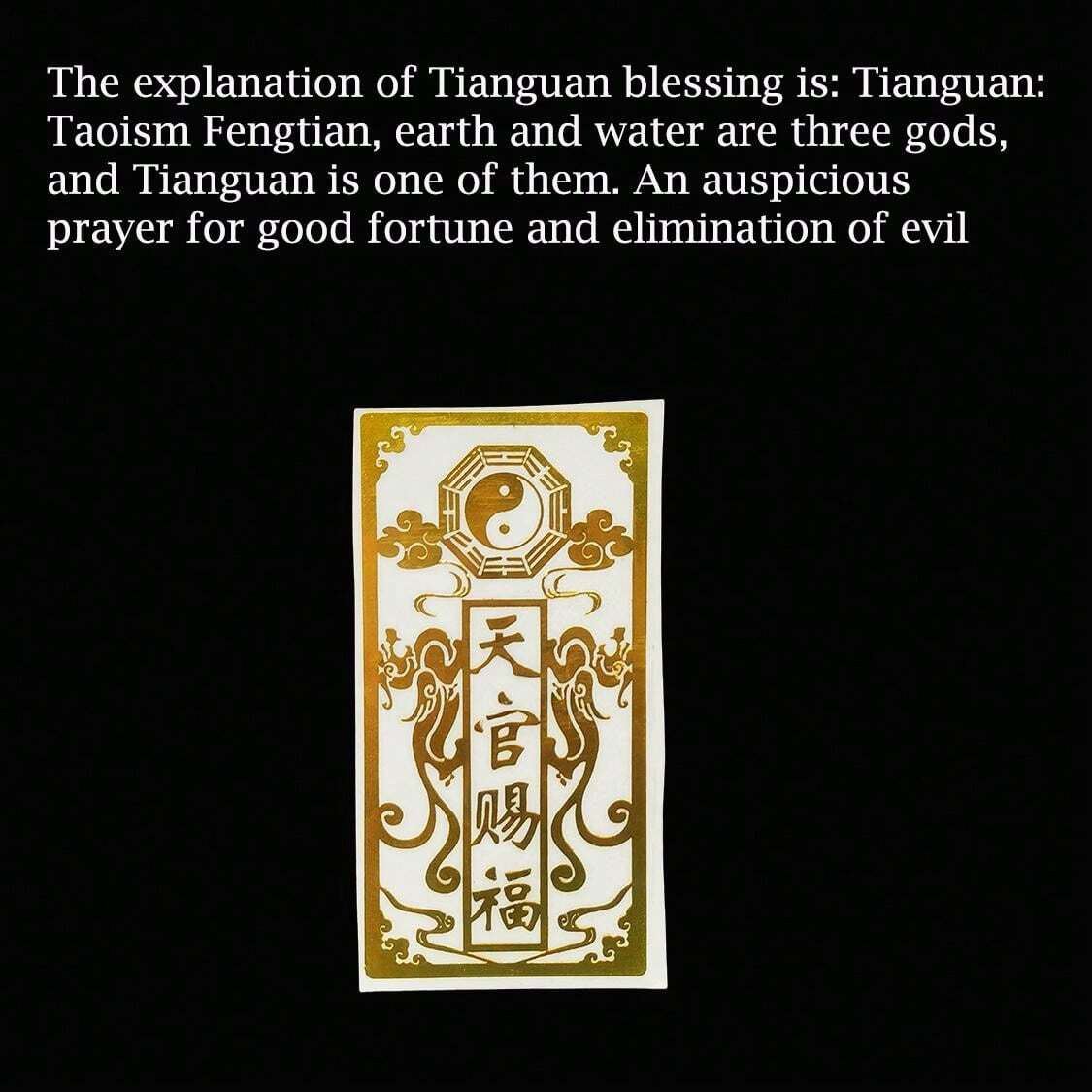 4 Kinds Of Chinese Taoist Blessing And Auspicious Talisman Stickers For ...