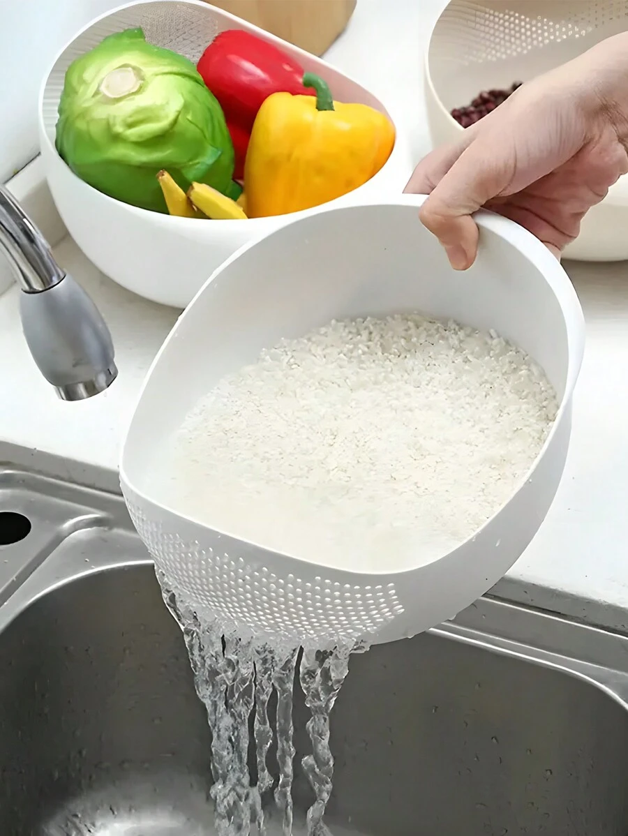 Versatile Rice Washing Tool Set: Rice Strainer, Rice Washing Bowl, And ...
