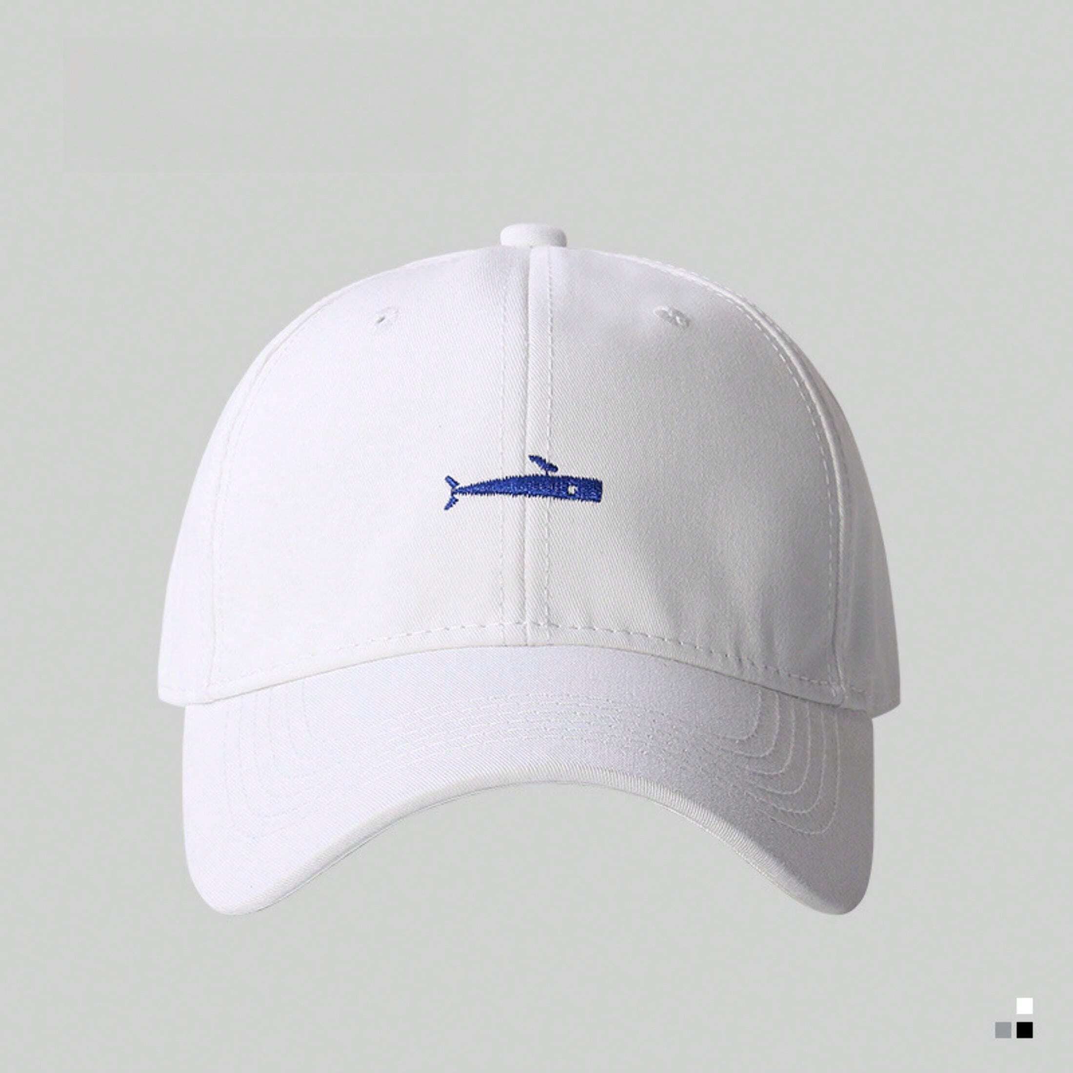 1pc Summer Plain White Baseball Cap For Women/Men, Simple Embroidery ...