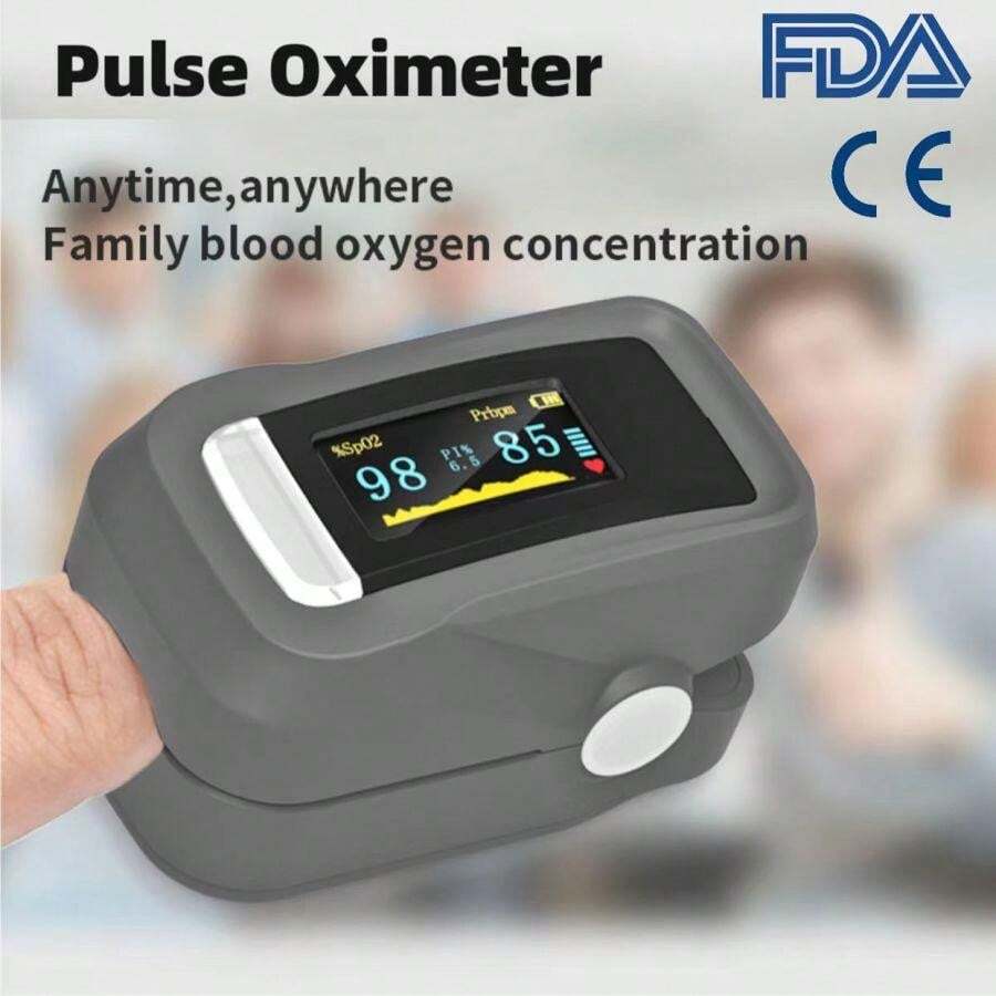 1PCIMDK Finger Pulse Oximeter Portable Home Oximeter For Elderly Adults ...