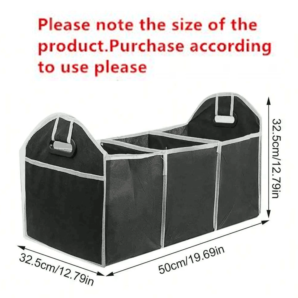 1pc Car Trunk Organizer Non Woven Fabric Folding Storage Box Extra ...