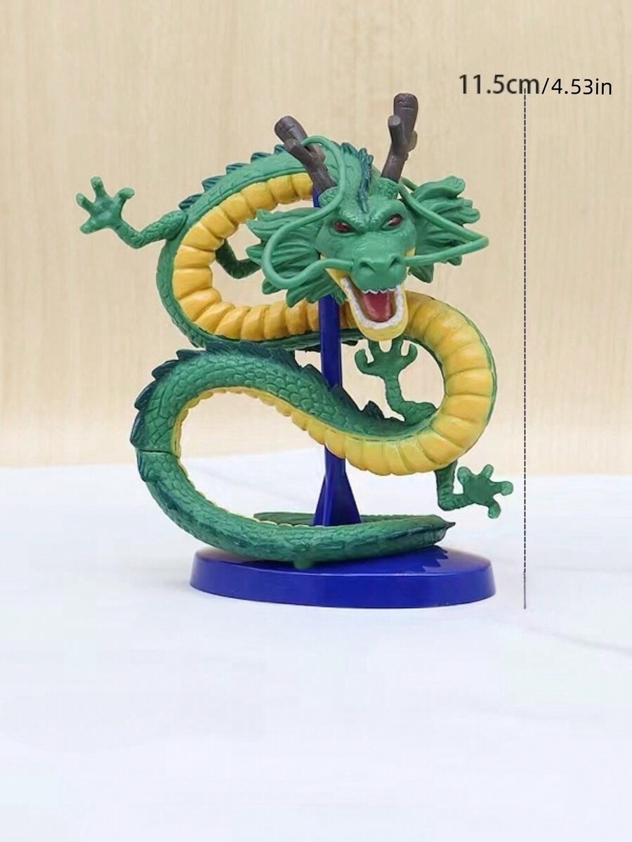 Seven Animation Dragon Small Green Dragon Toy Hand Action Figure Model ...