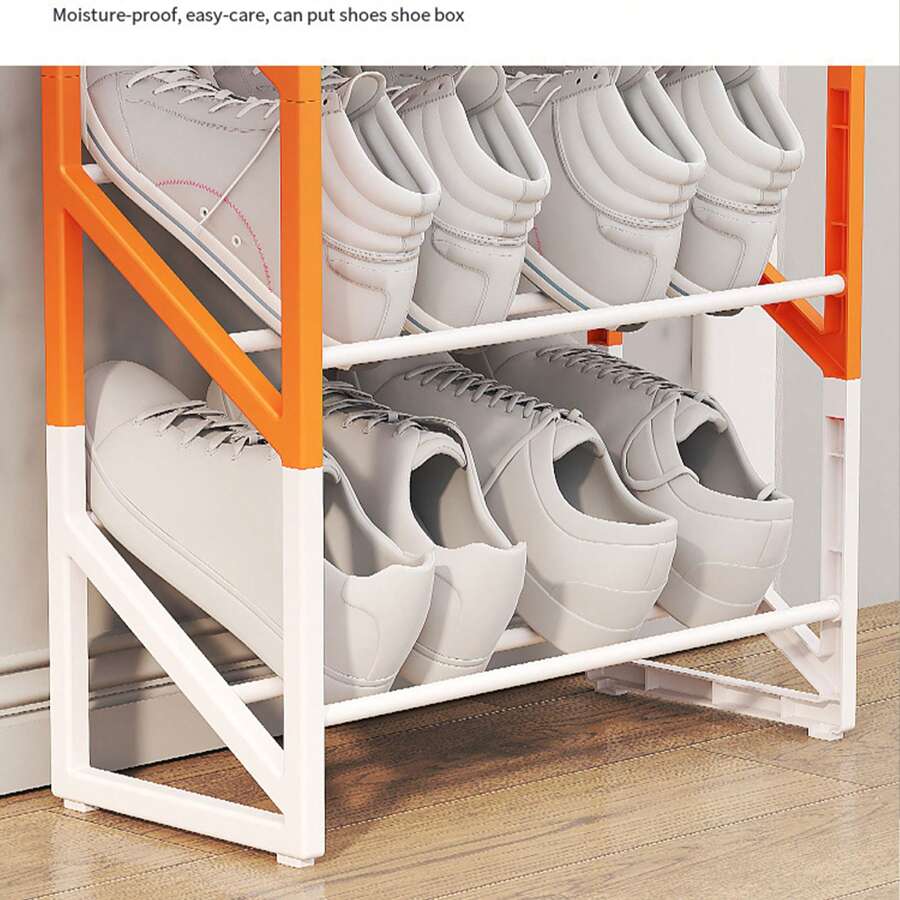 1pc Solid Multilayer Shoe Rack For Home Entrance, Dorm Room, Anti-Dust ...