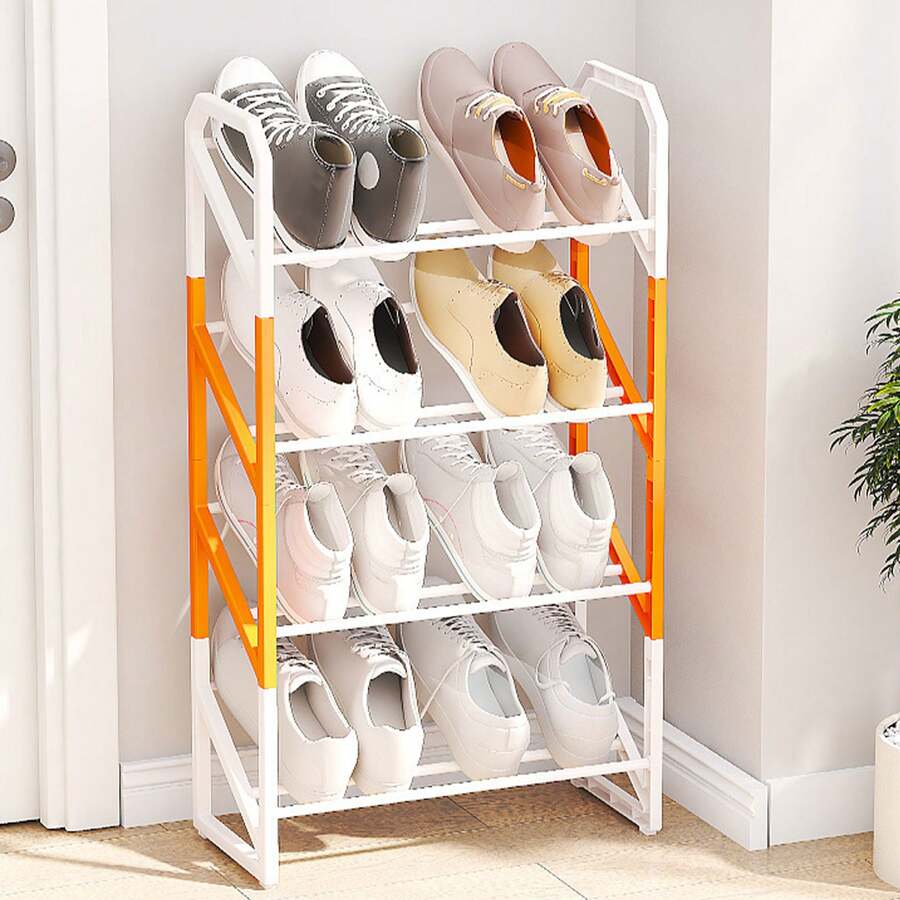 1pc Solid Multilayer Shoe Rack For Home Entrance, Dorm Room, Anti-Dust ...