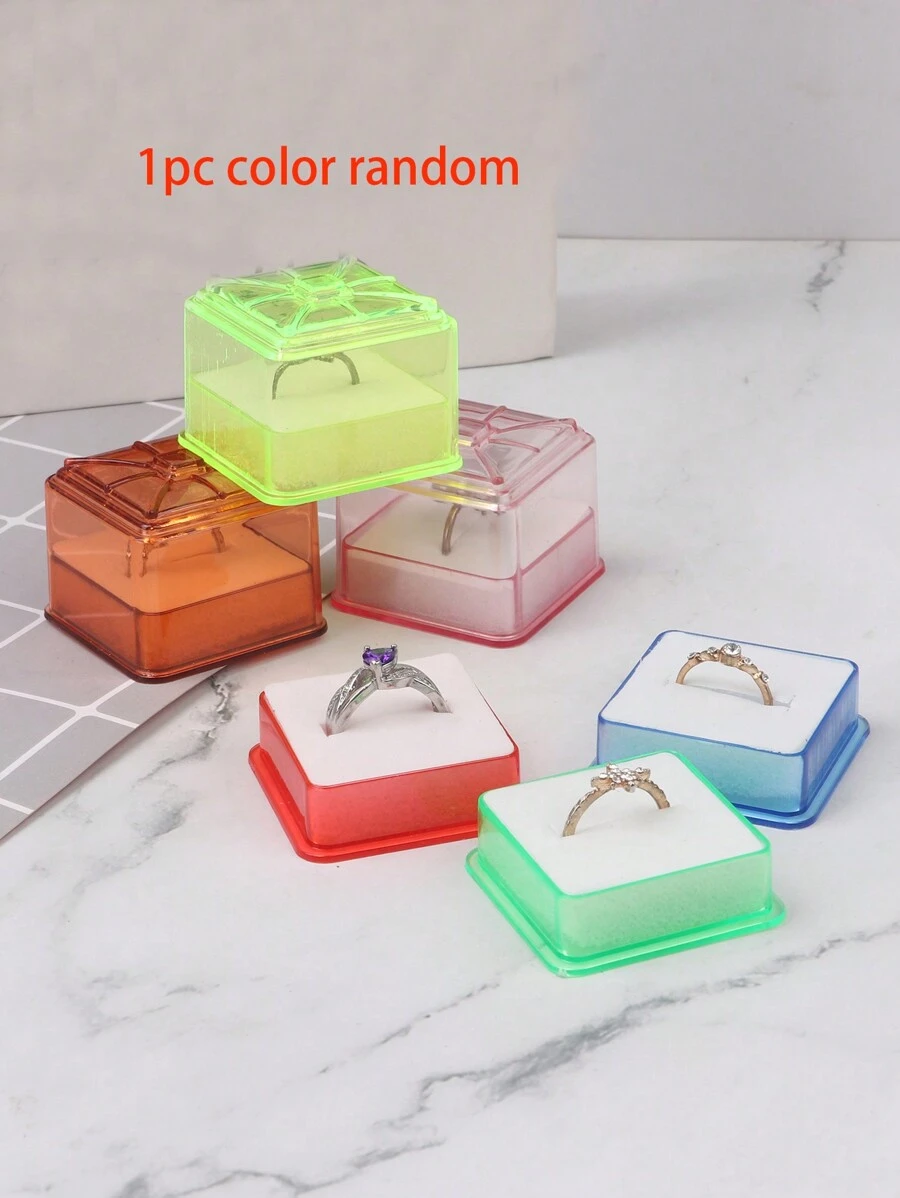 TONVIC 1pc Random Color Cross-Shaped Ring Box | SHEIN USA
