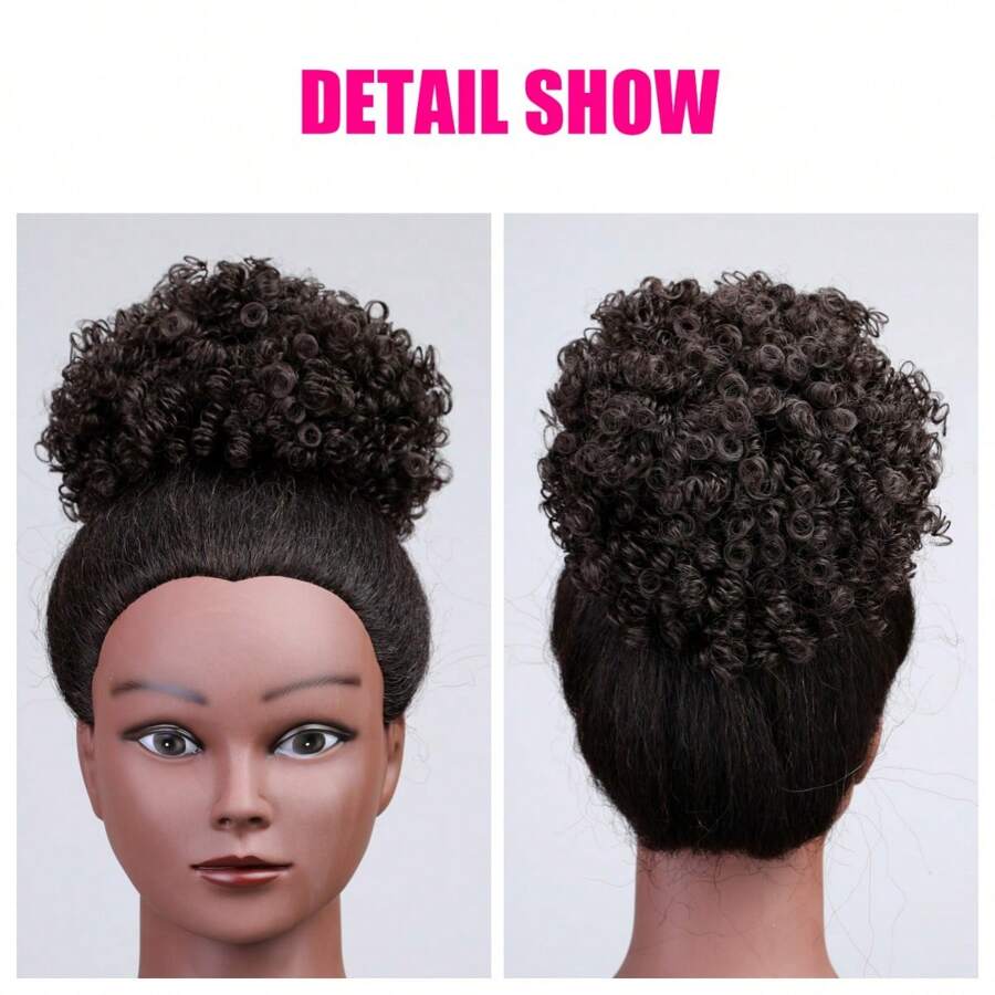Afro Puff Drawstring Ponytail For , Short Kinky Curly Afro Ponytail ...