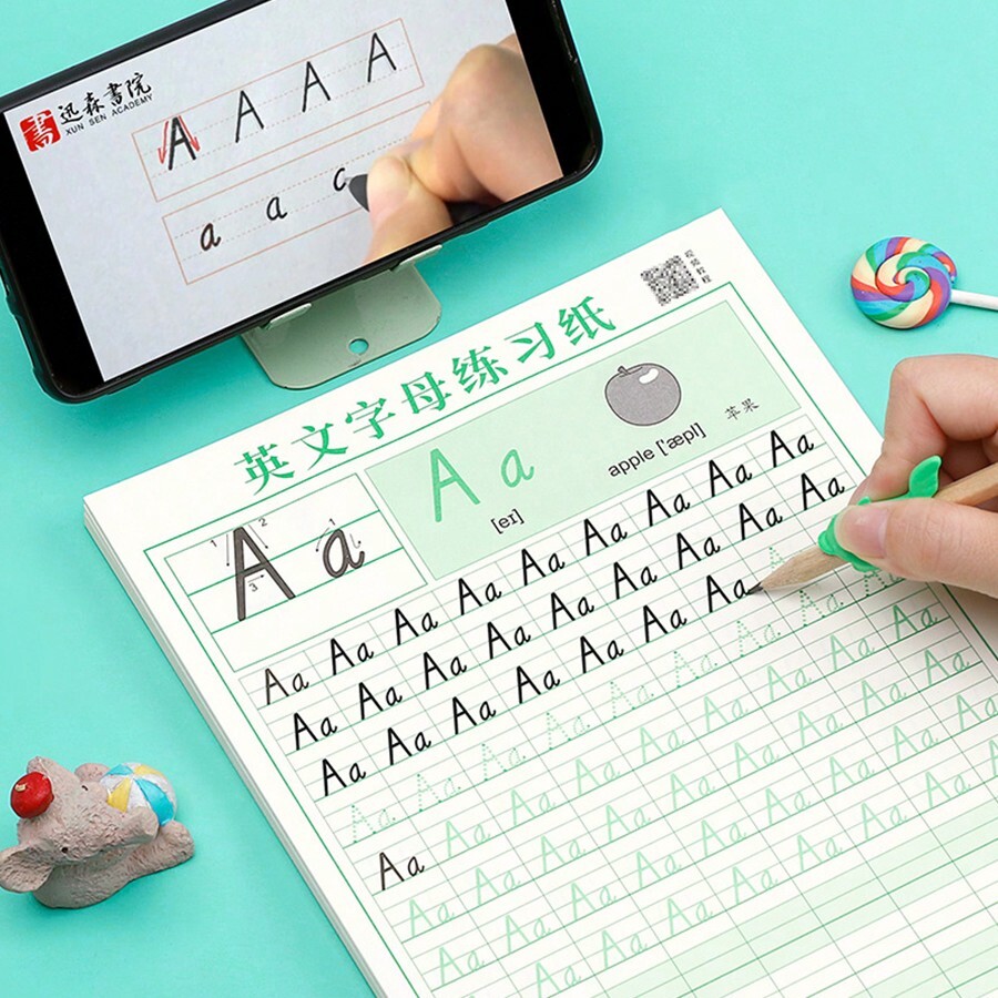 1PC English Alphabet Writing Exercise Booklet For Elementary School ...