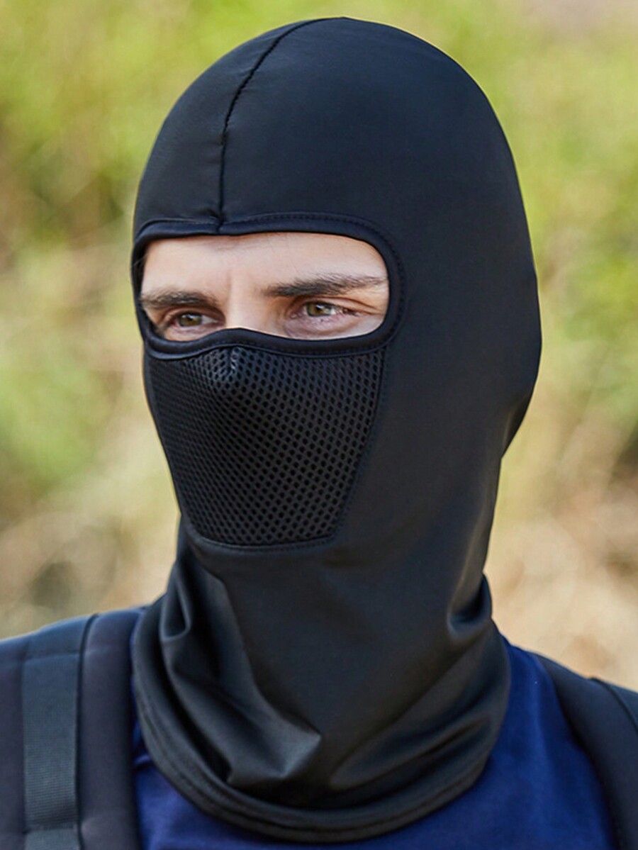 1pc Outdoor Breathable Balacalava Face Mask, Soft & Elastic Ski Mask ...