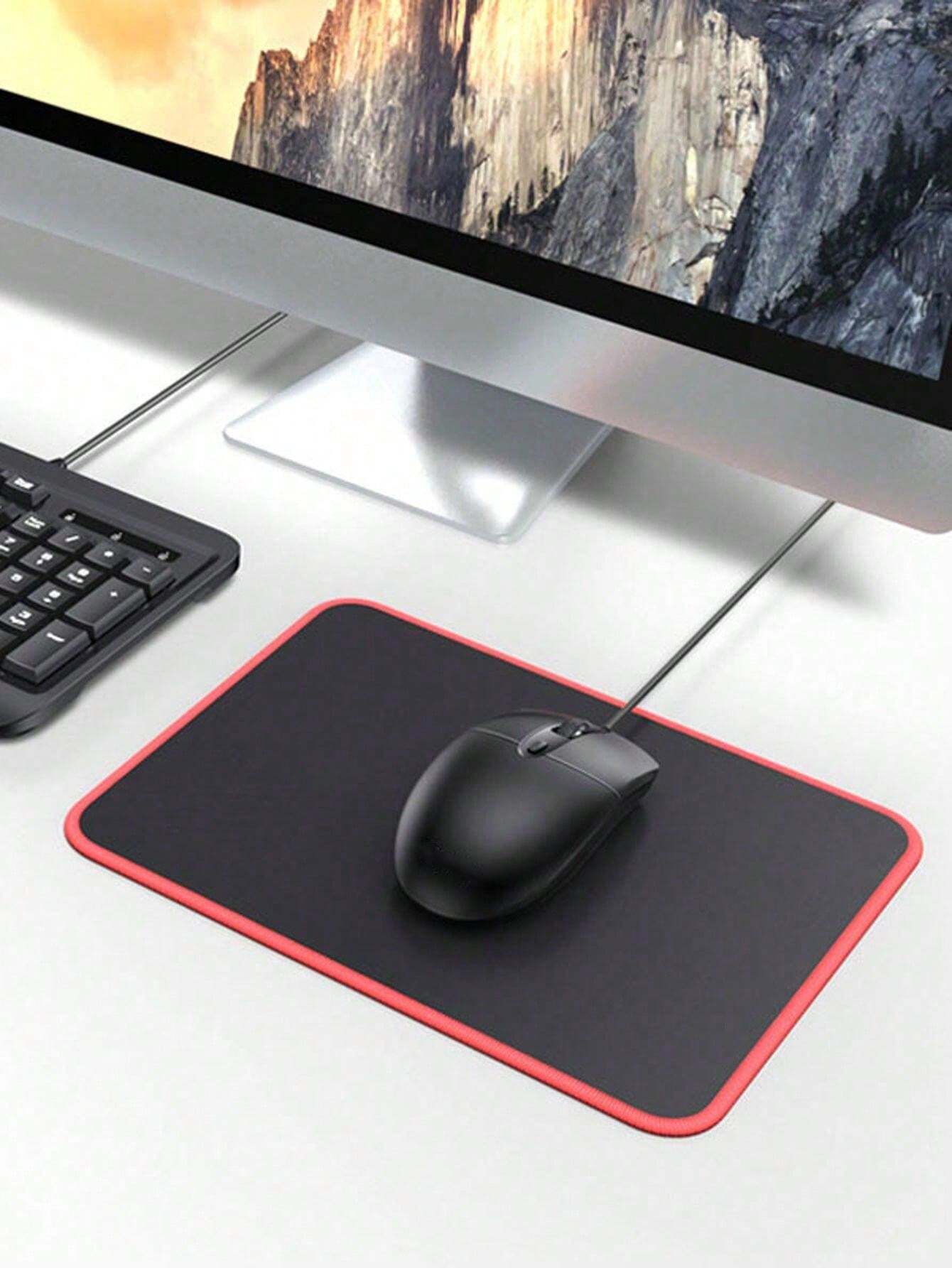 2pcs Large Black And Red Computer Desktop Gaming Mouse Pad With ...