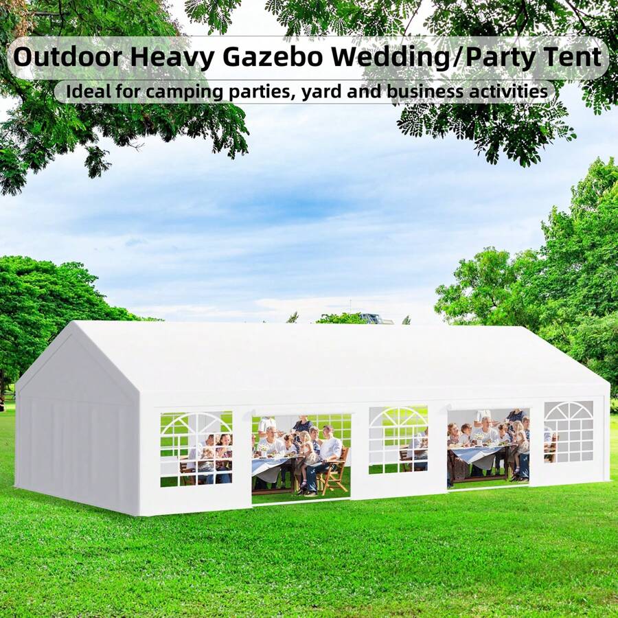 Outdoor Party Tent Heavy Duty, 20x40 FT Wedding Canopy With White Large ...