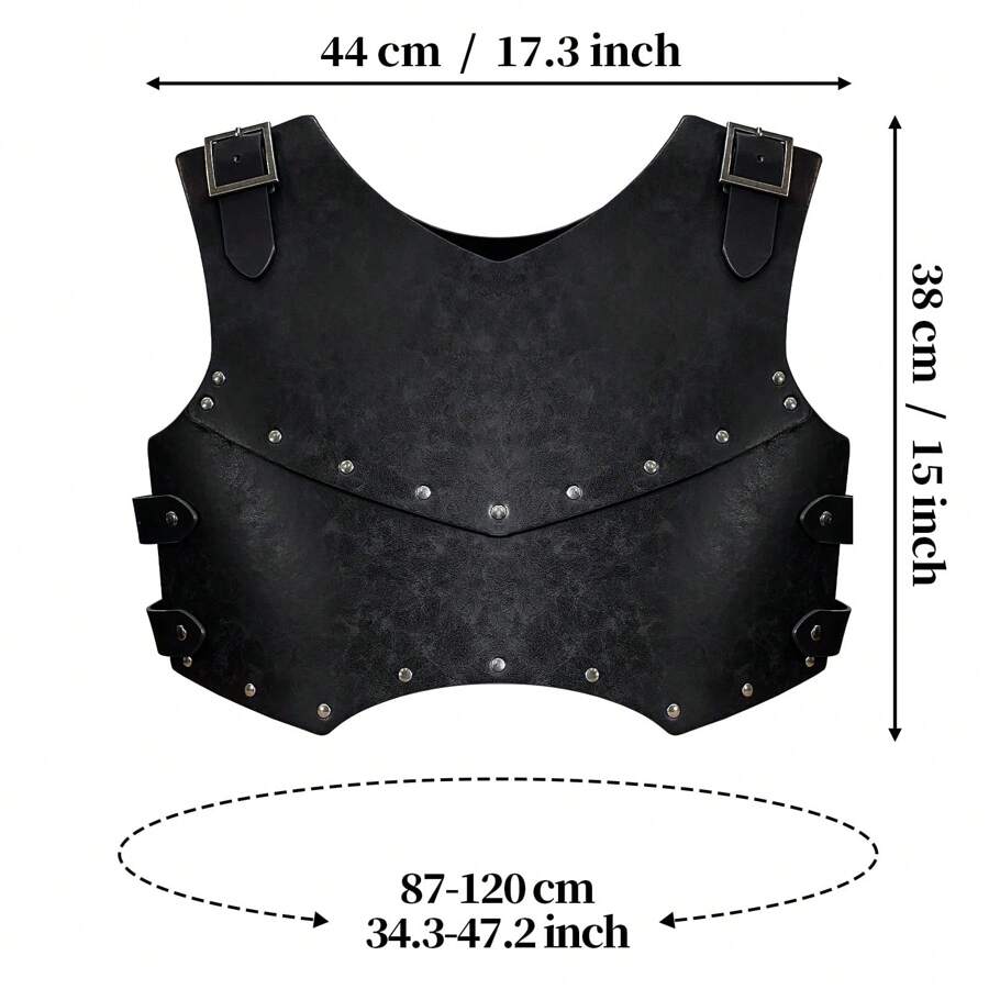 Medieval Faux Leather Chest Armor, Retro Mercenary Knight Archer Body ...