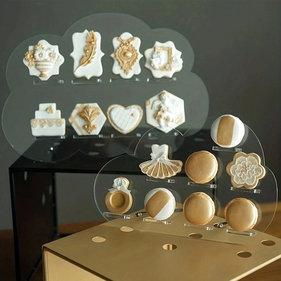 Acrylic Wedding Cake Biscuit Display Rack Makaron Rack Acrylic High ...