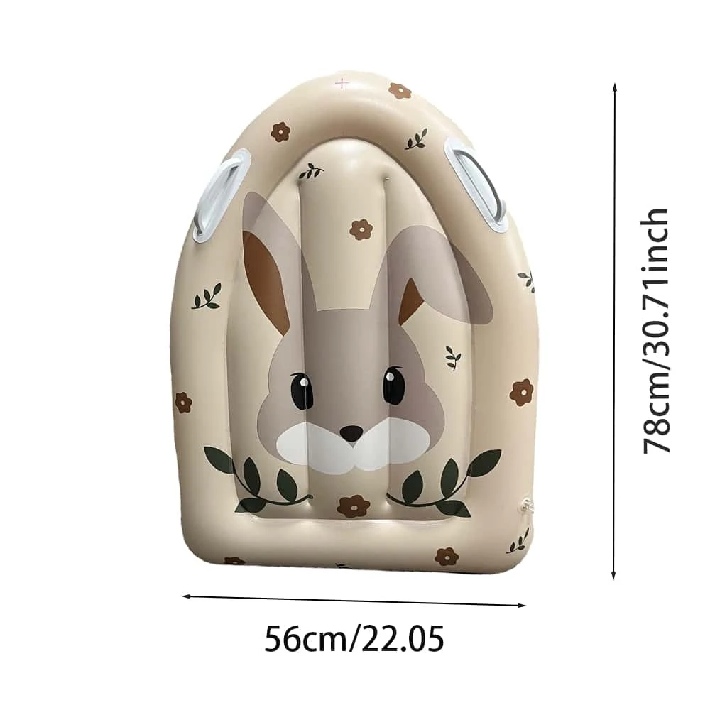 Cartoon Bear And Rabbit Themed Thickened PVC Float For Swimming And ...