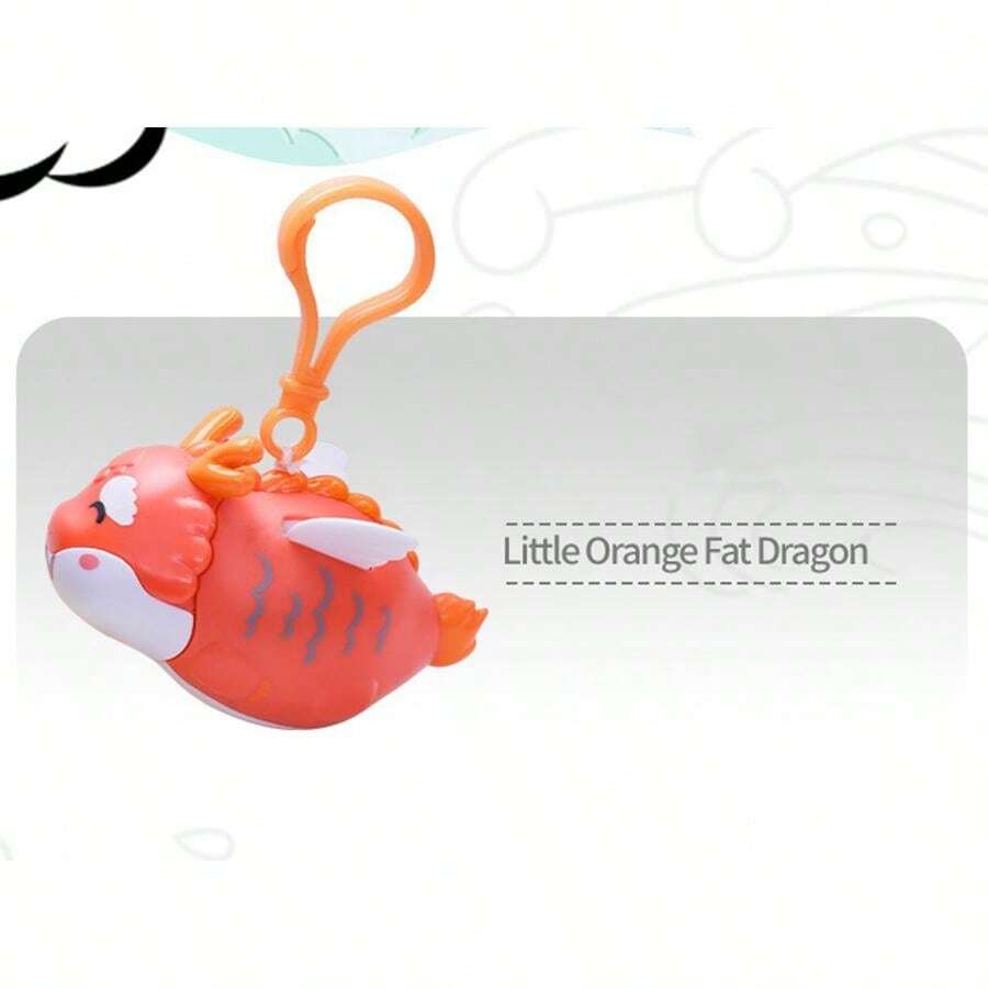 This Red, Plump Dragon Pull-String Flying 1pc/Dragon Keychain With A ...