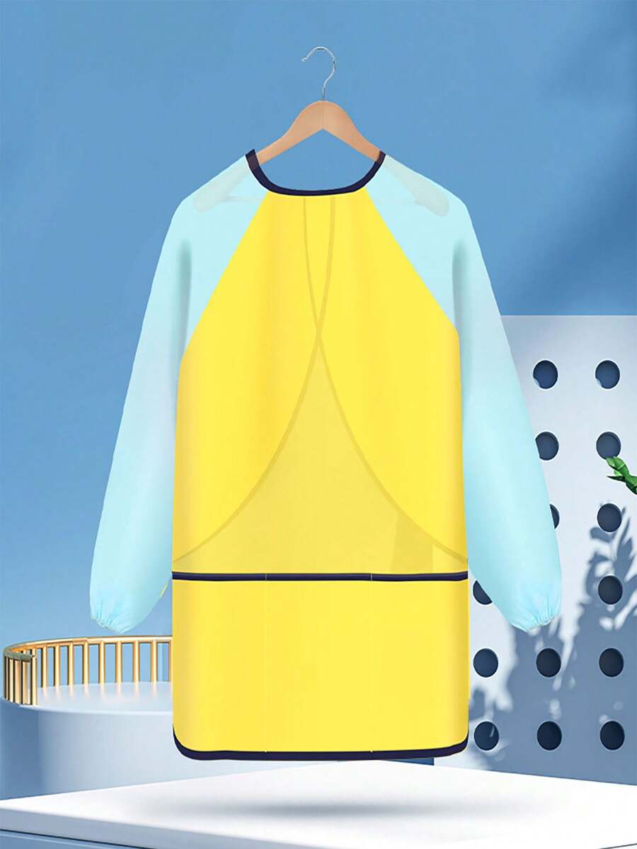 One Long-Sleeve Waterproof And Anti-Dirty Painting Smock With Color ...