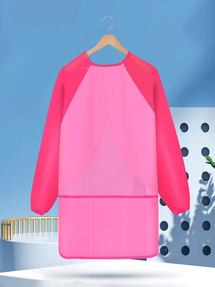 One Long-Sleeve Waterproof And Anti-Dirty Painting Smock With Color ...