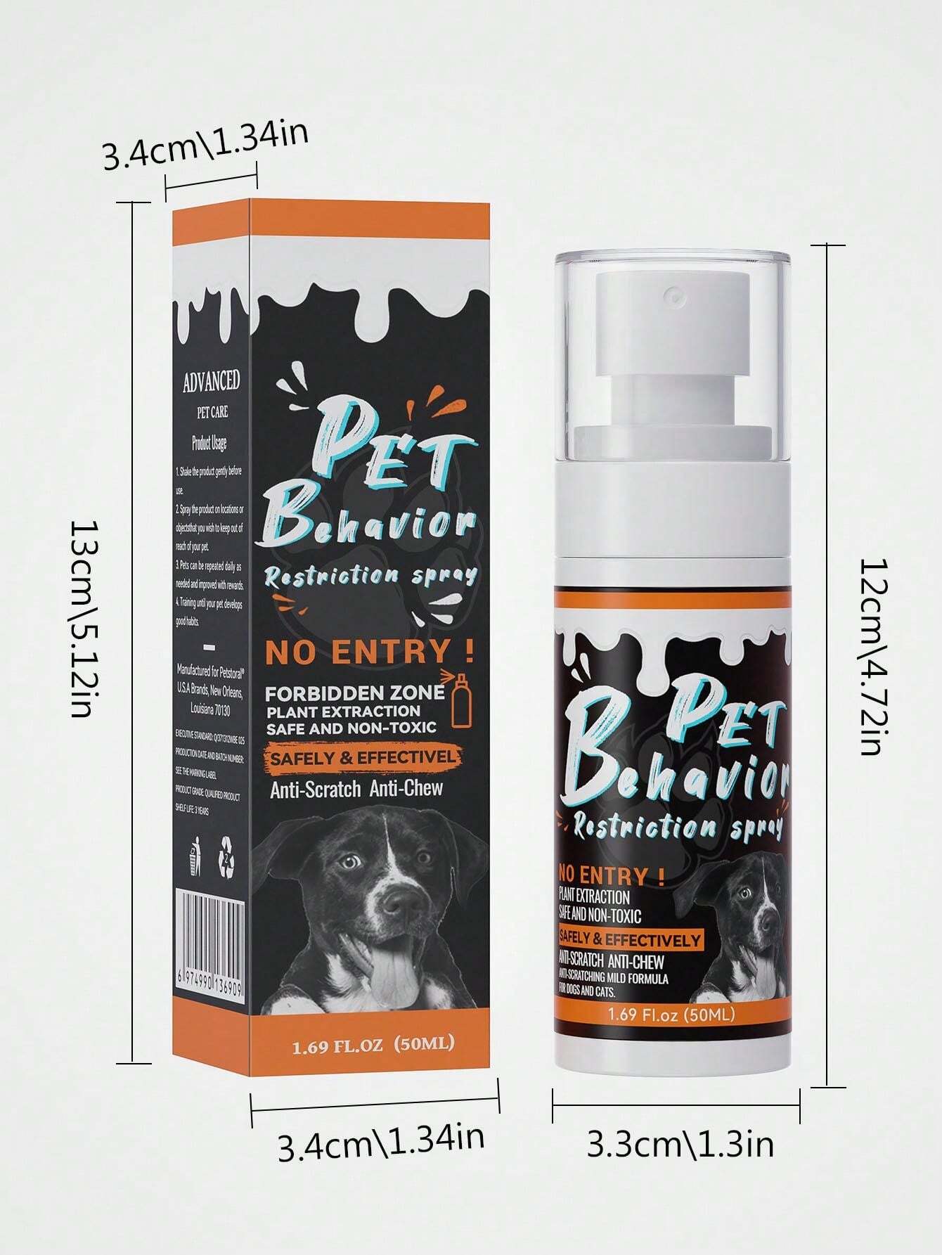 petstoral 1pc Bitter Spray For Dogs - No Chew Spray - Dog & Cat ...