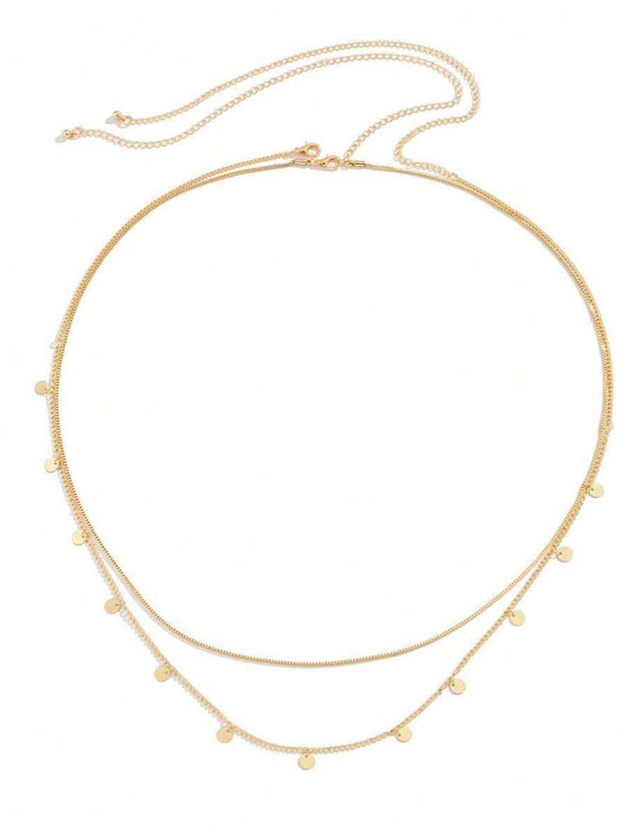 Multi-Layer Body Chain Women Alloy Jewelry 2024 Summer Punk Minimalist ...