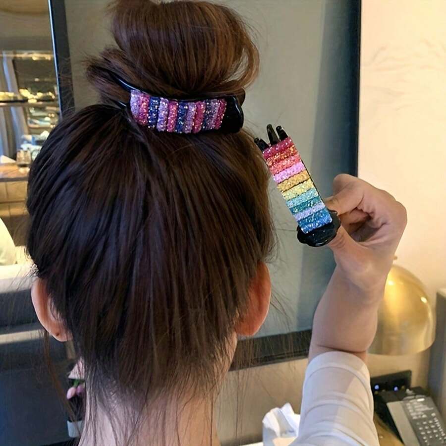 Korean Hair Clip Back Head Grab Bun Hair Casual Updo Hair Cute Girl ...