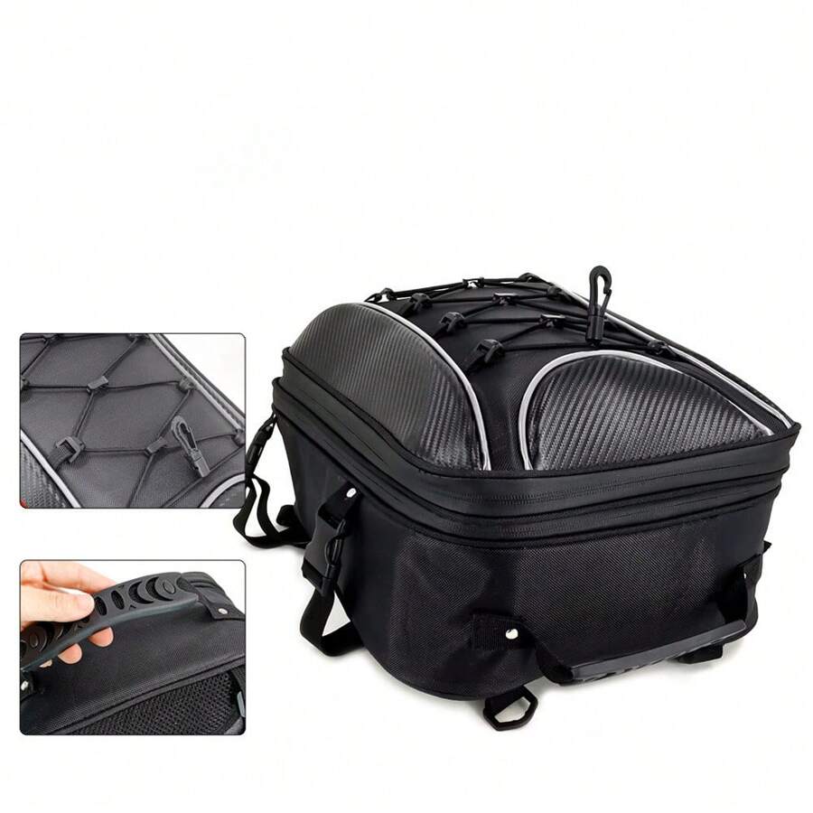 Waterproof Motorcycle Tail Bag Motorcycle Travel Rider Helmet Charter ...